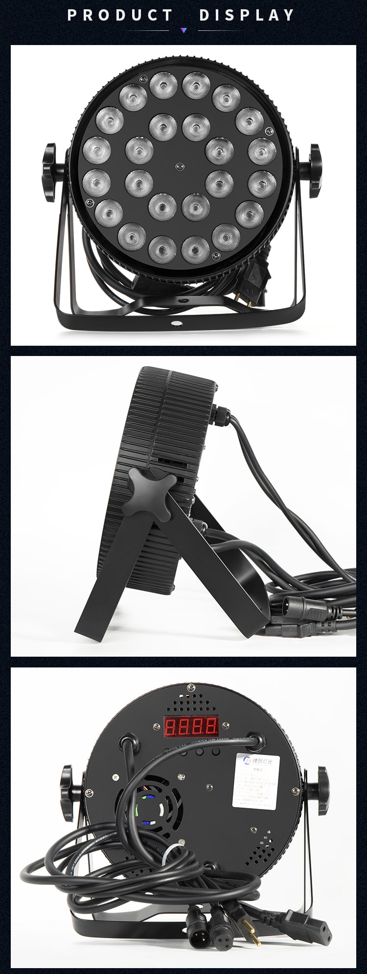 24PCS LED FLAT PAR LIGHT