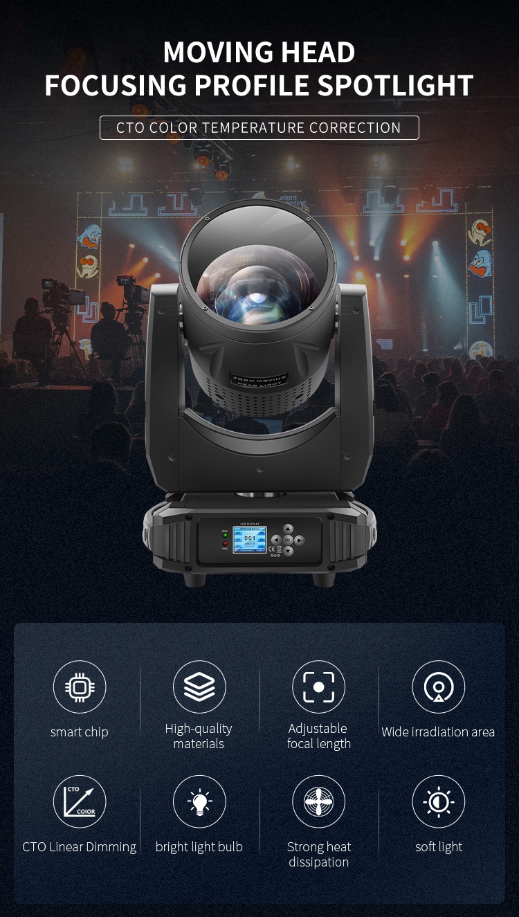 COB ZOOM LED MOVING HEAD LIGHT