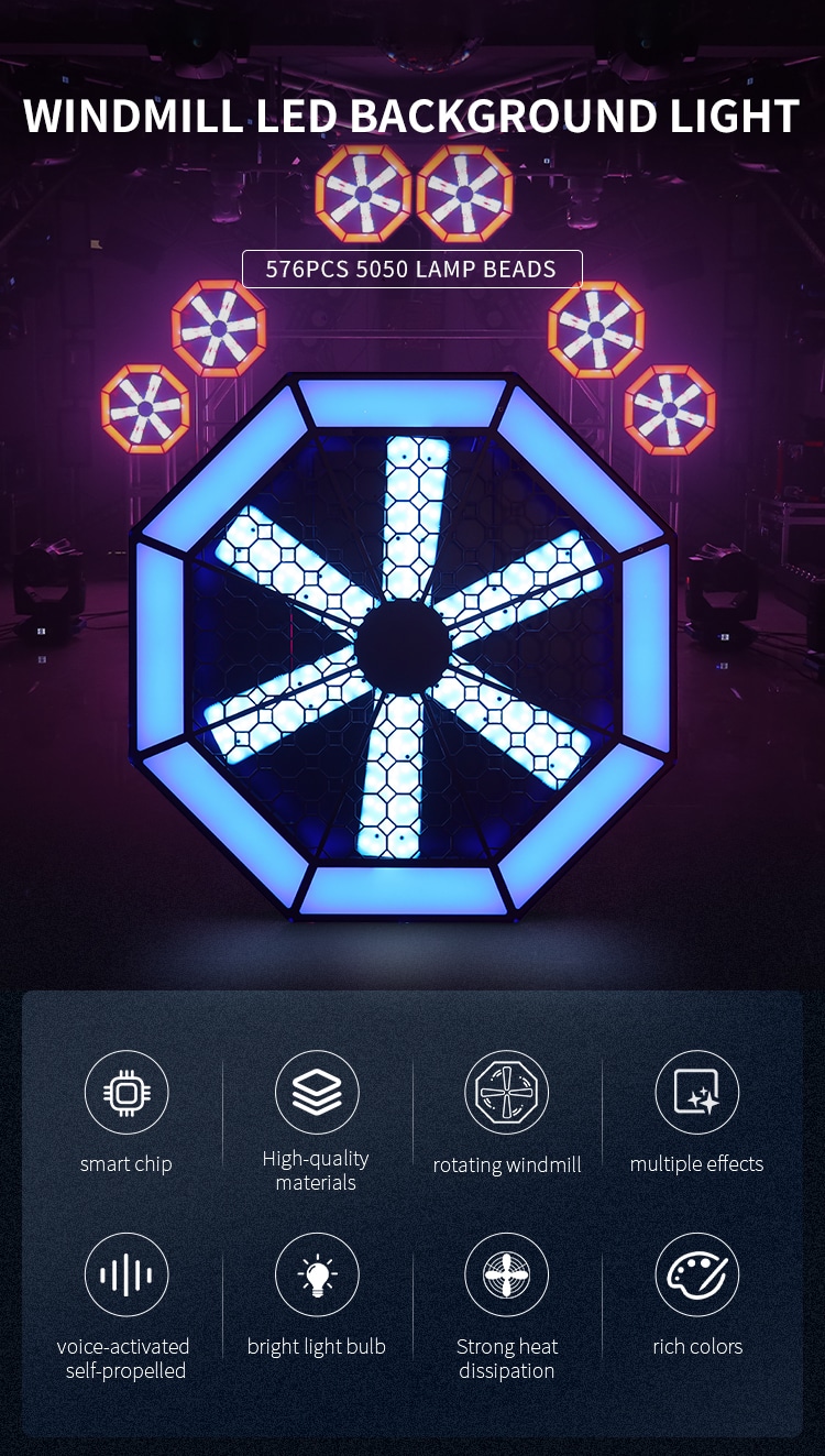 LED BIG WINDMILL BACKGROUND LIGHT