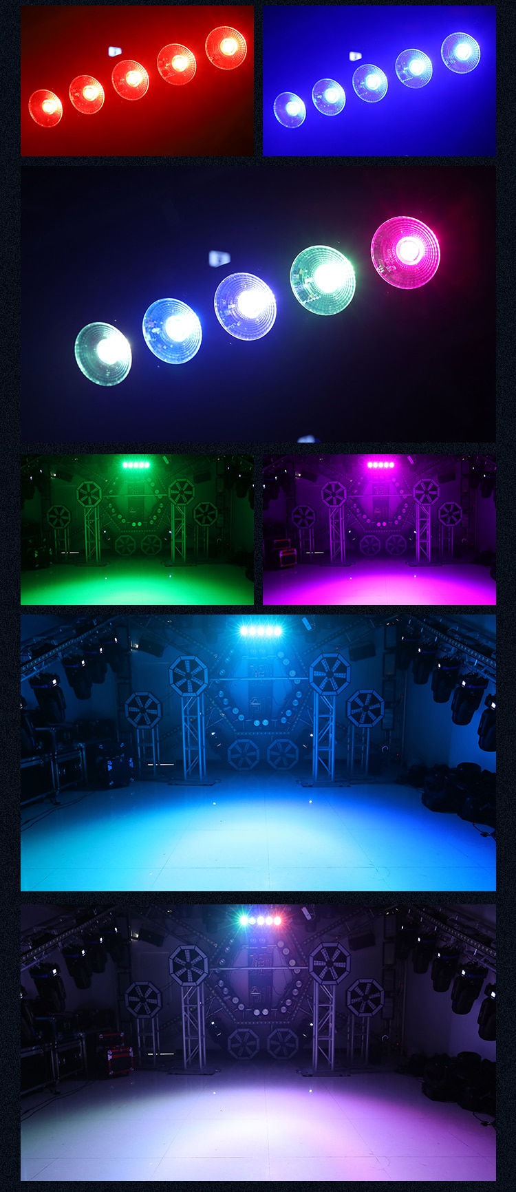 5PCS 3IN1 LED MATRIX LIGHT