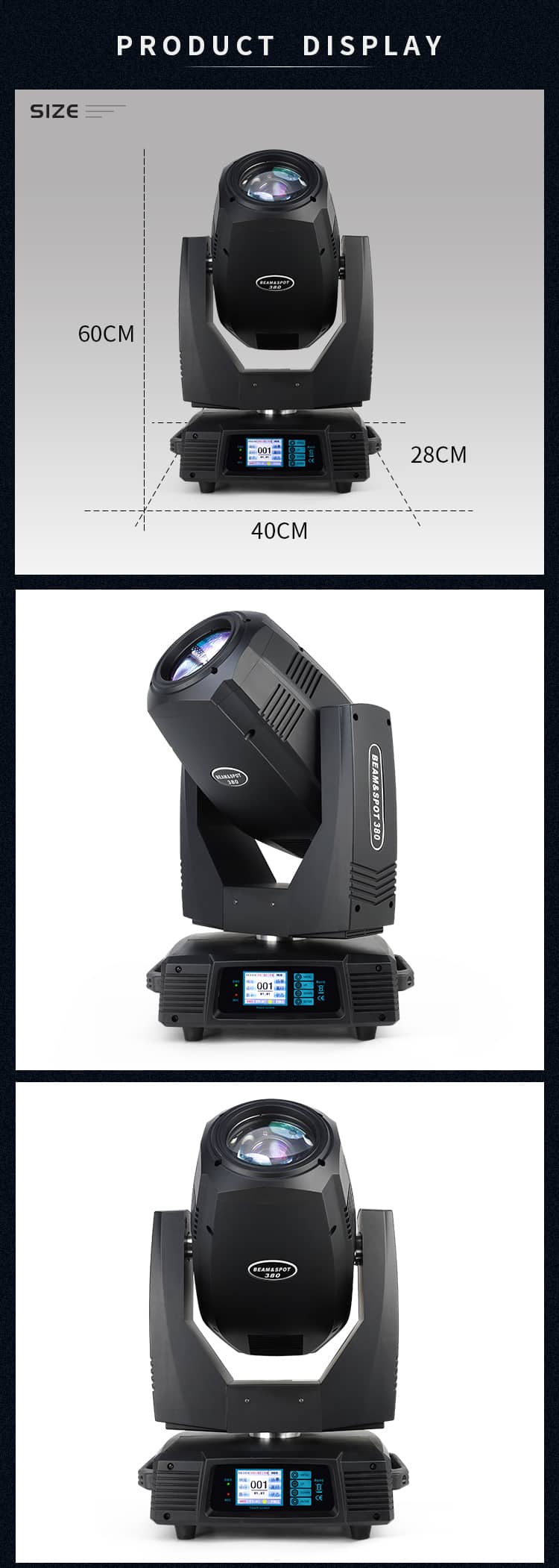 260/350/380W 3IN1 BSW SPOT MOVING HEAD LIGHT