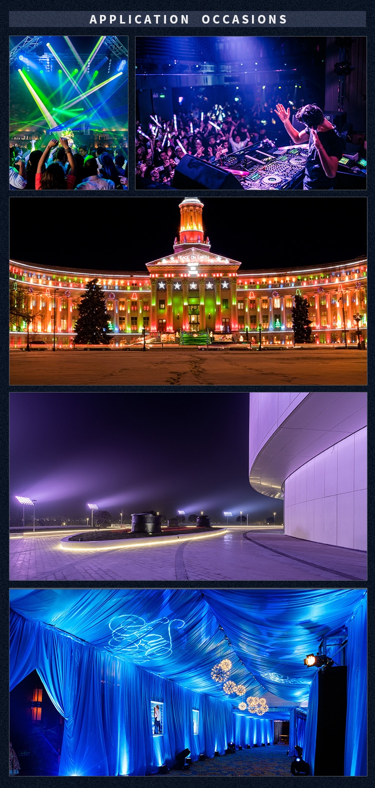 WATERPROOF 96PCS CITY COLOR WASH LIGHT