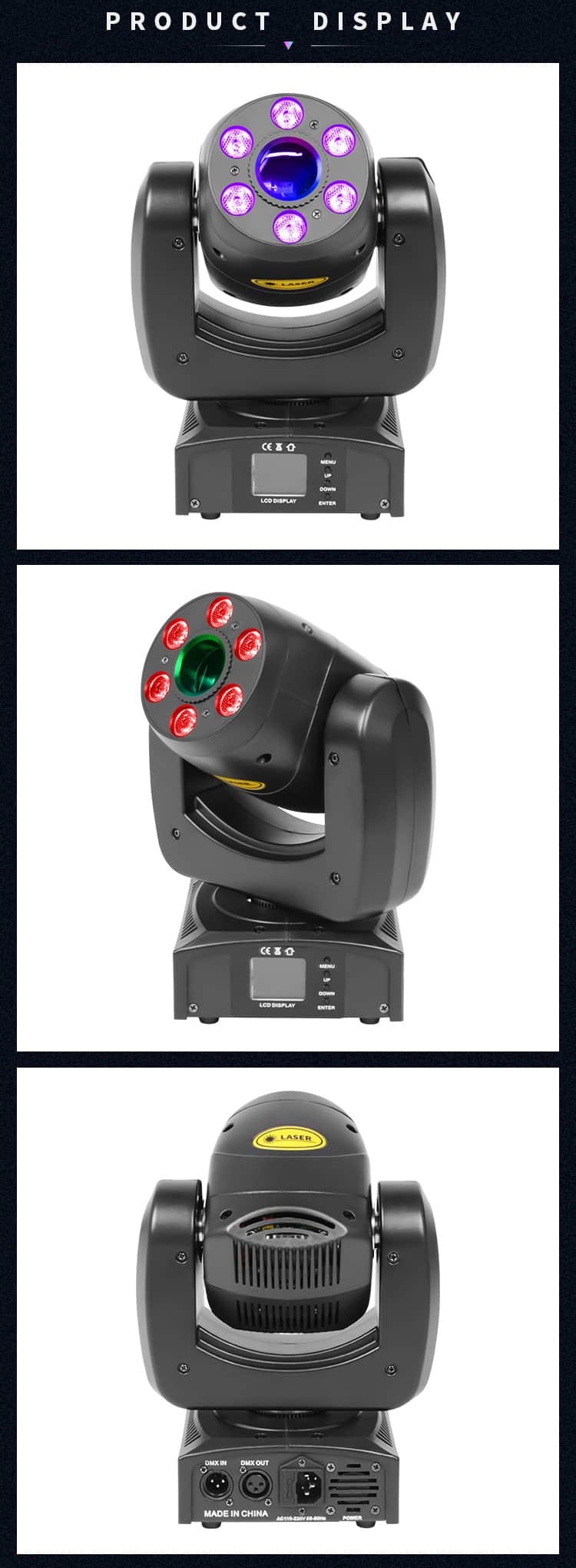 FULL COLOR AMINATION MOVING HEAD LASER LIGHT