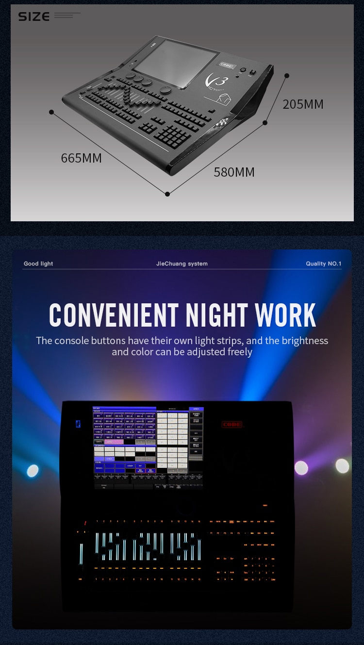 CODE VICTORY 3 CONSOLE 2048 DMX channels