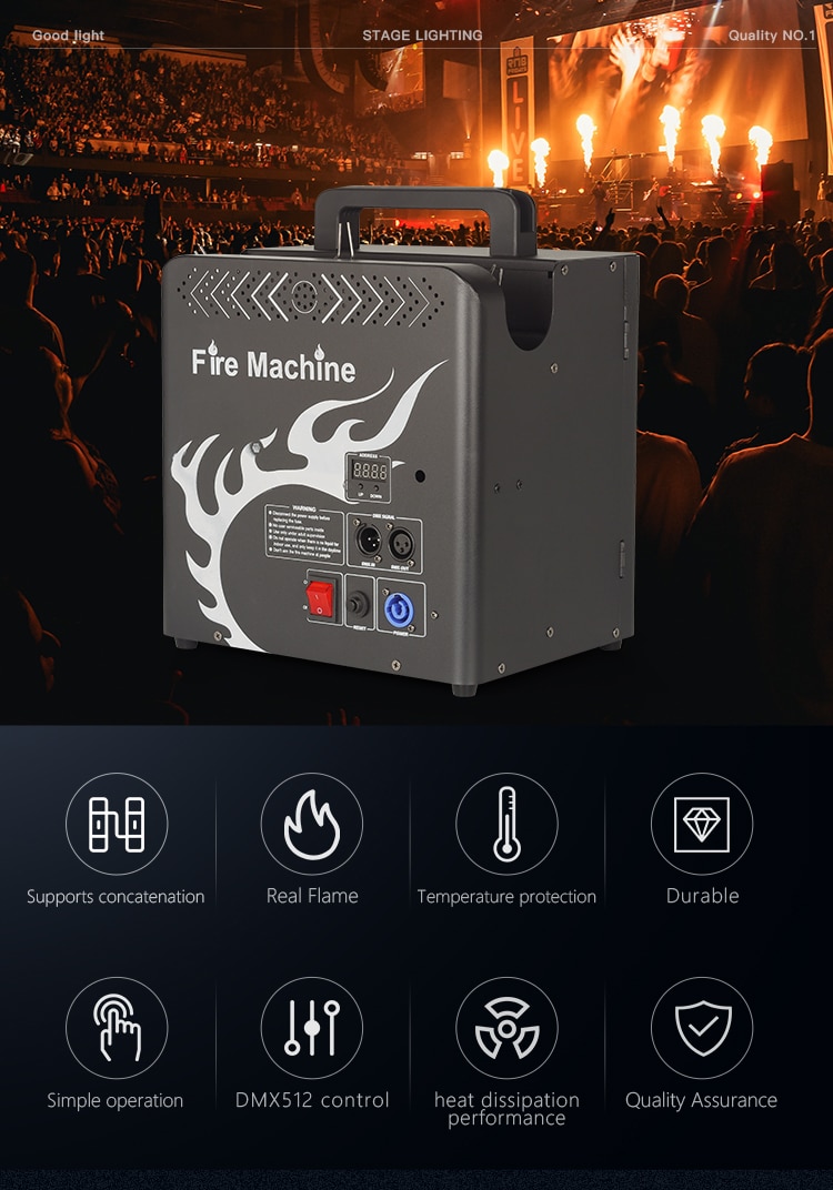 THREE HEADS FIRE MACHINE