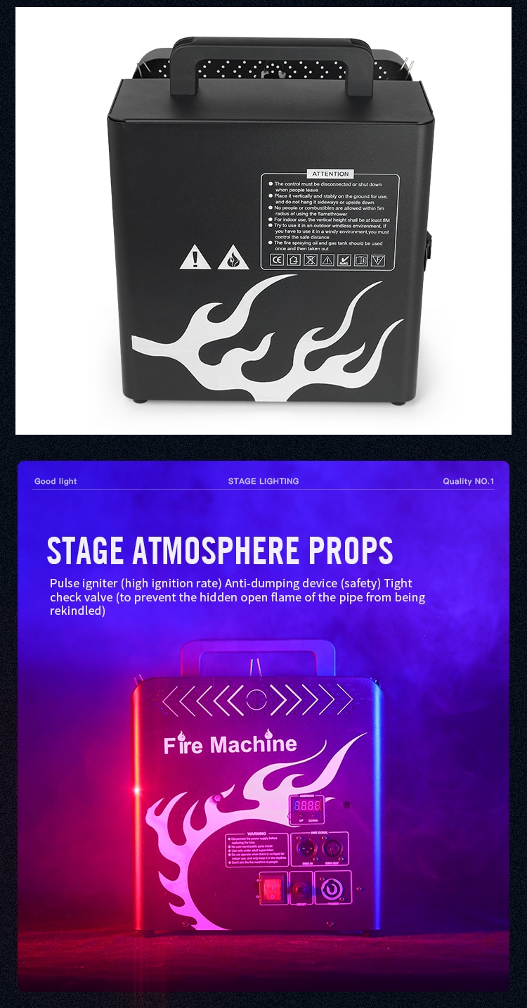 THREE HEADS FIRE MACHINE