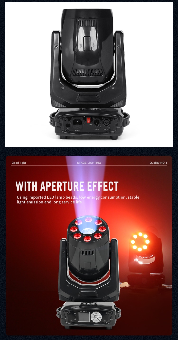 MINI 5R 200W LED SPOT MOVING HEAD LIGHT