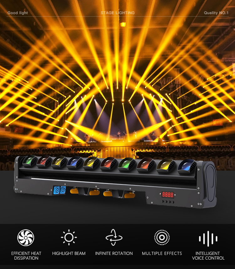 JC LIGHT 10x15W LED Beam Matrix Light for Stage OEM